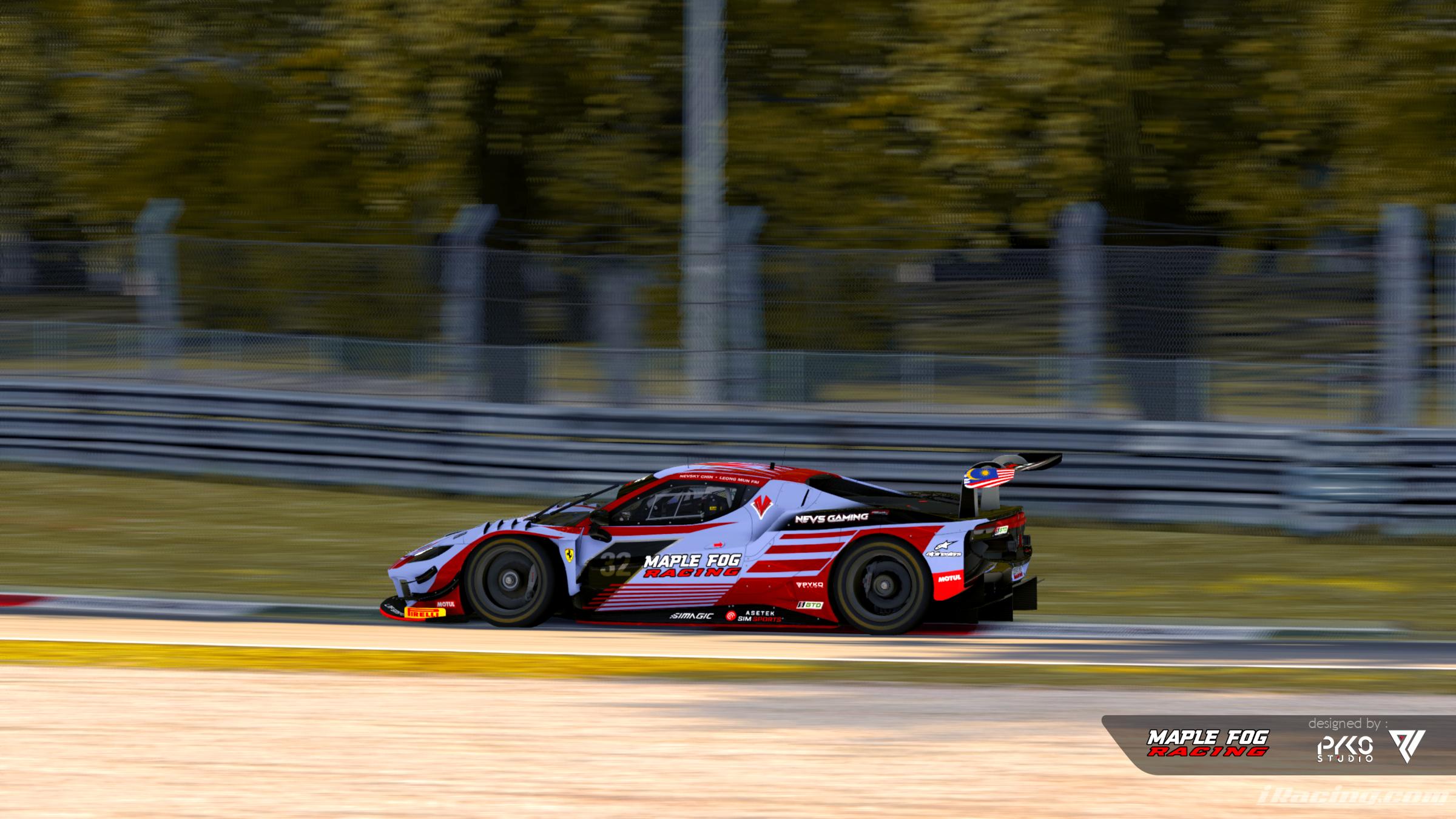 F296GT3 Maple Fog Racing by Syaiful Ariffin - Trading Paints