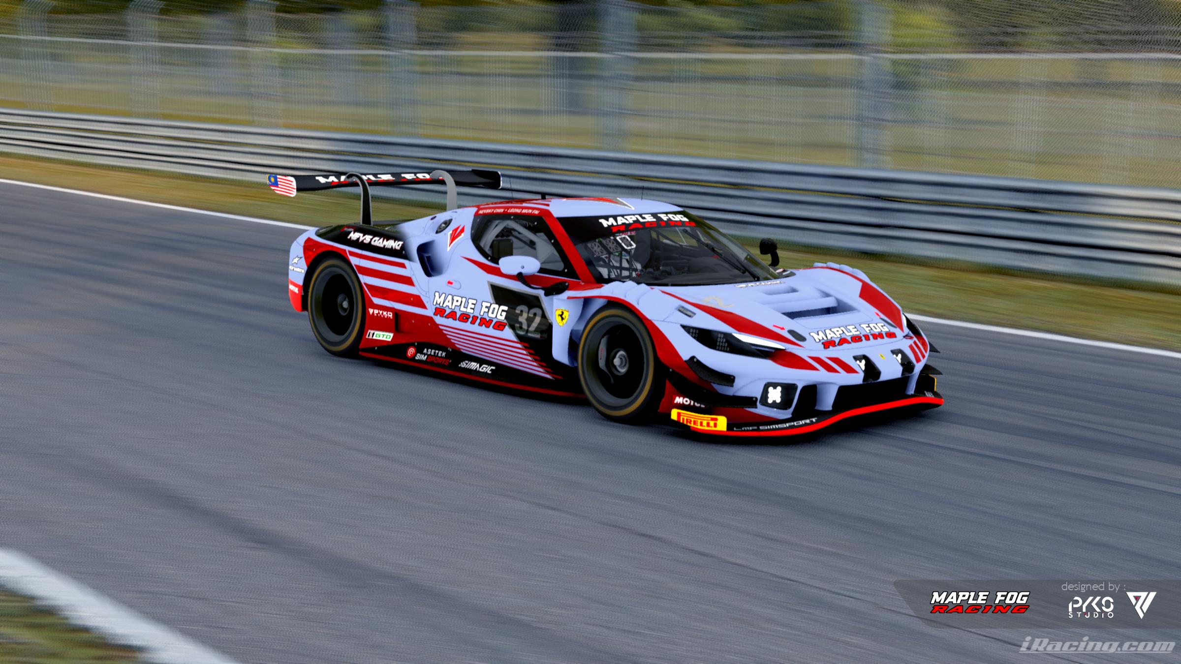 F296GT3 Maple Fog Racing by Syaiful Ariffin - Trading Paints