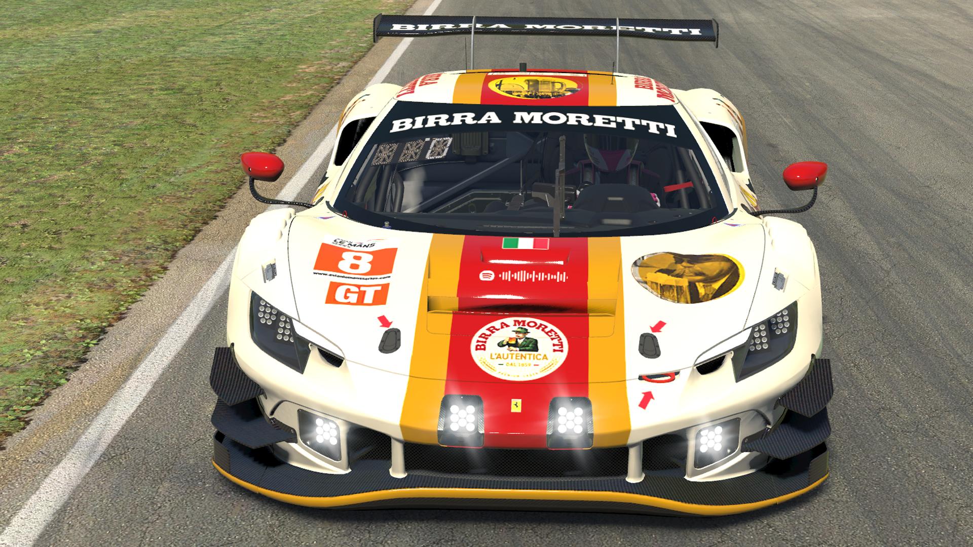 Birra Moretti Ferrari 296 GT3 by Jasper De Jong - Trading Paints