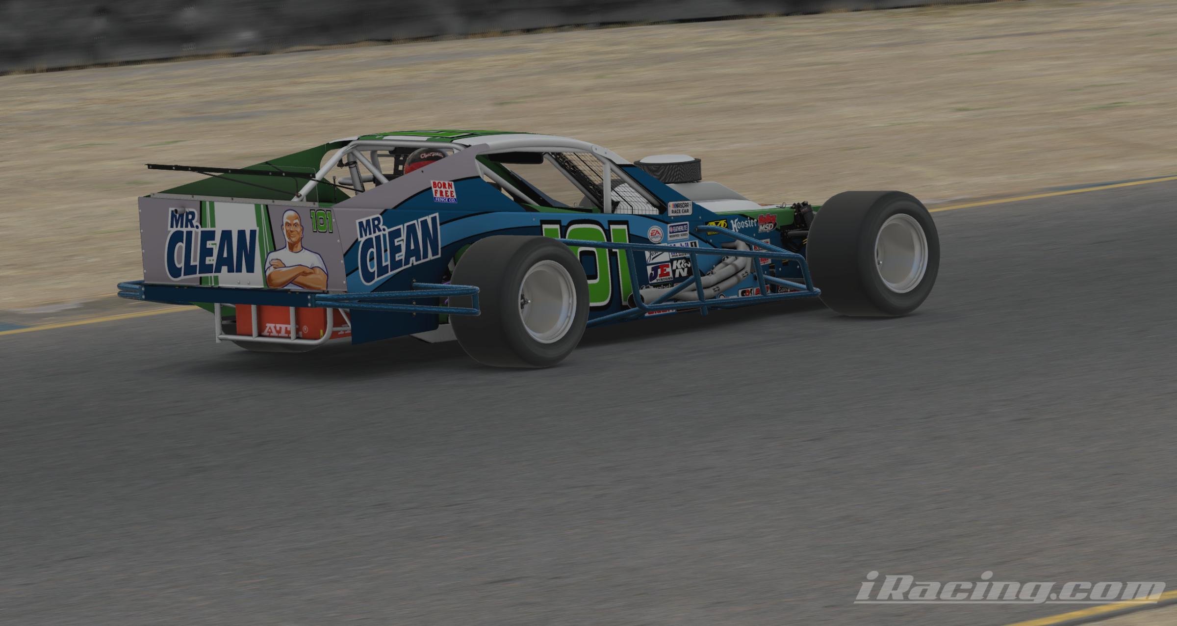 Nascar 05 101 Mr Clean Modified Sim Stamp by Kyle Carpenter - Trading ...