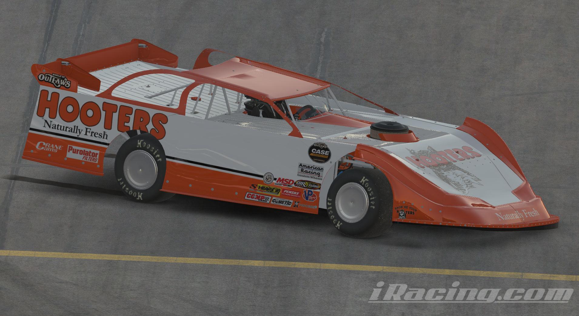 HOOTERS DIRT LATE MODEL (NO NUMBERS) by Scott Van Ness - Trading Paints