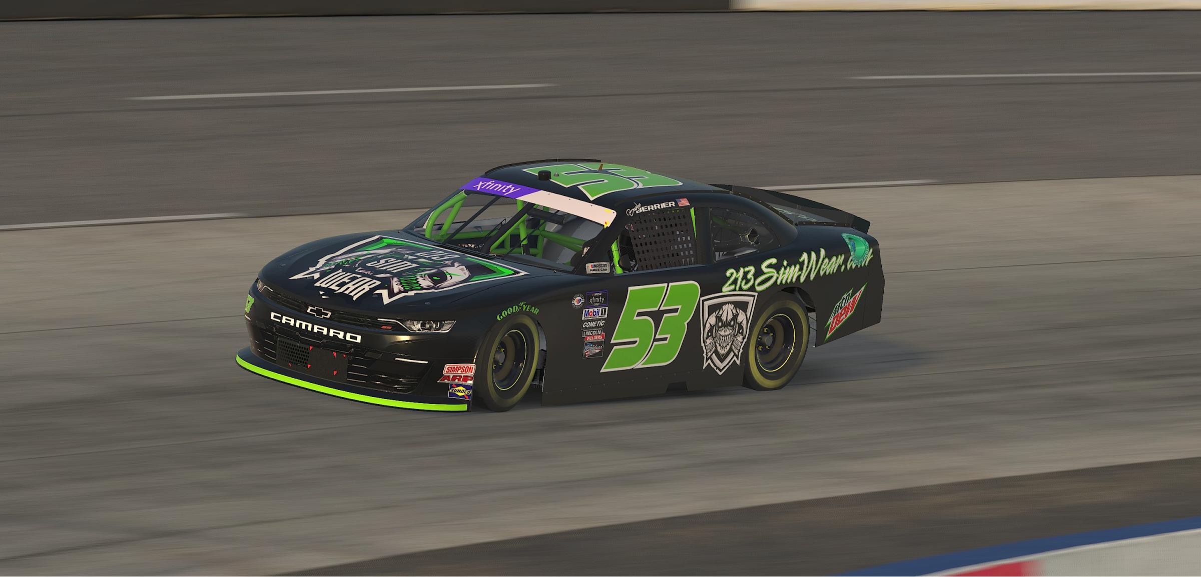 Brandon Berrier No. 53 - 213 Sim Wear / DARK KNIGHT Tribute, Chevy ...