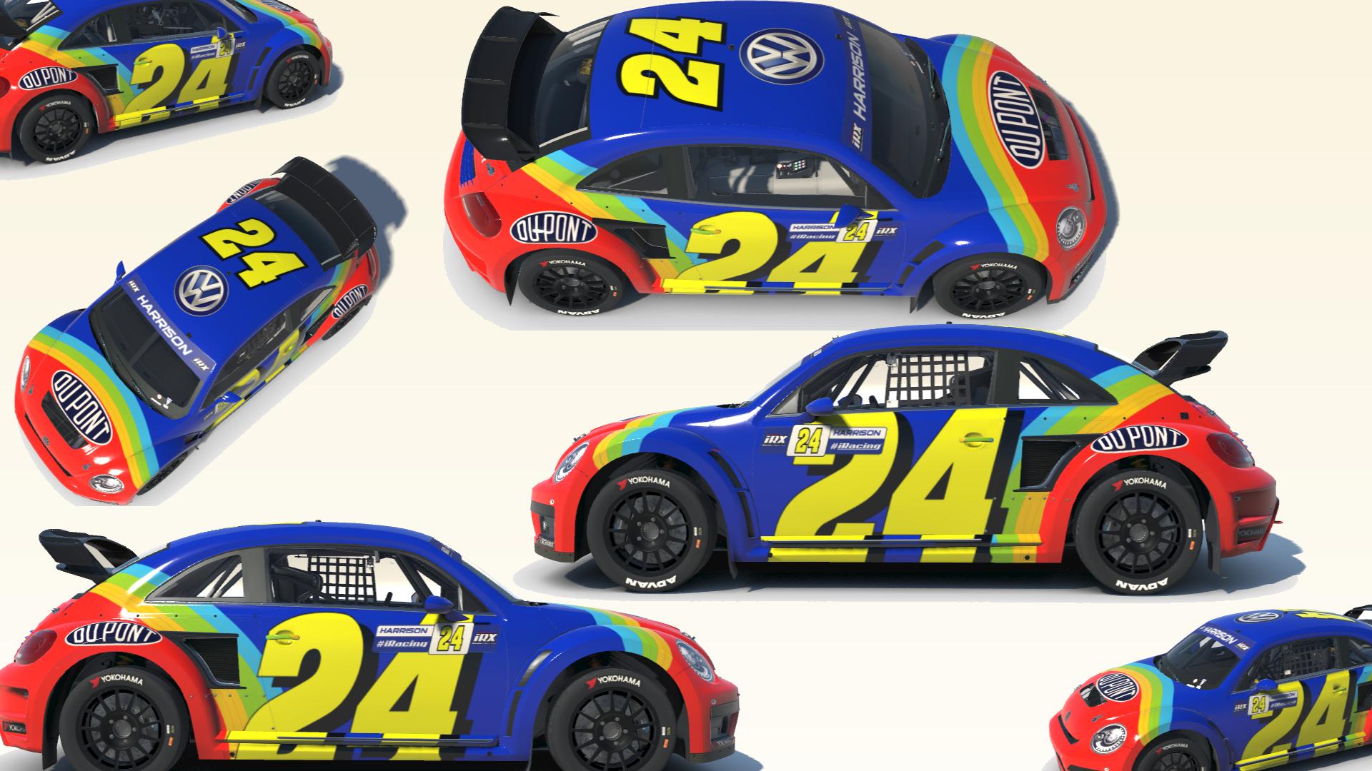 Sleek, Modern Twist on Rainbow Warrior: Jeff Gordons #24 Inspired VW ...
