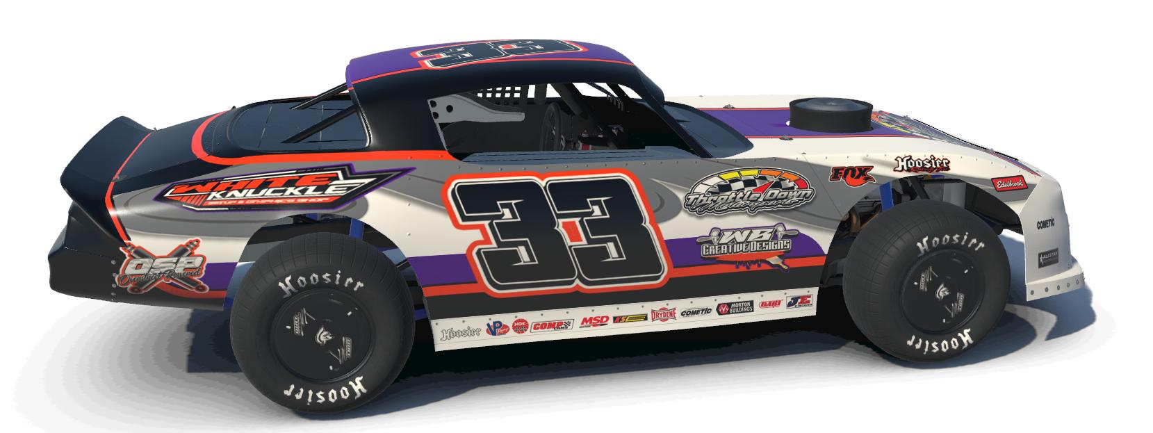 Dillon Simmons PRP ORN WHT BLK DSS by Wade B. - Trading Paints