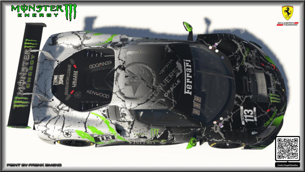 Monster Ferrari 296 GT3 by Frank Amend - Trading Paints