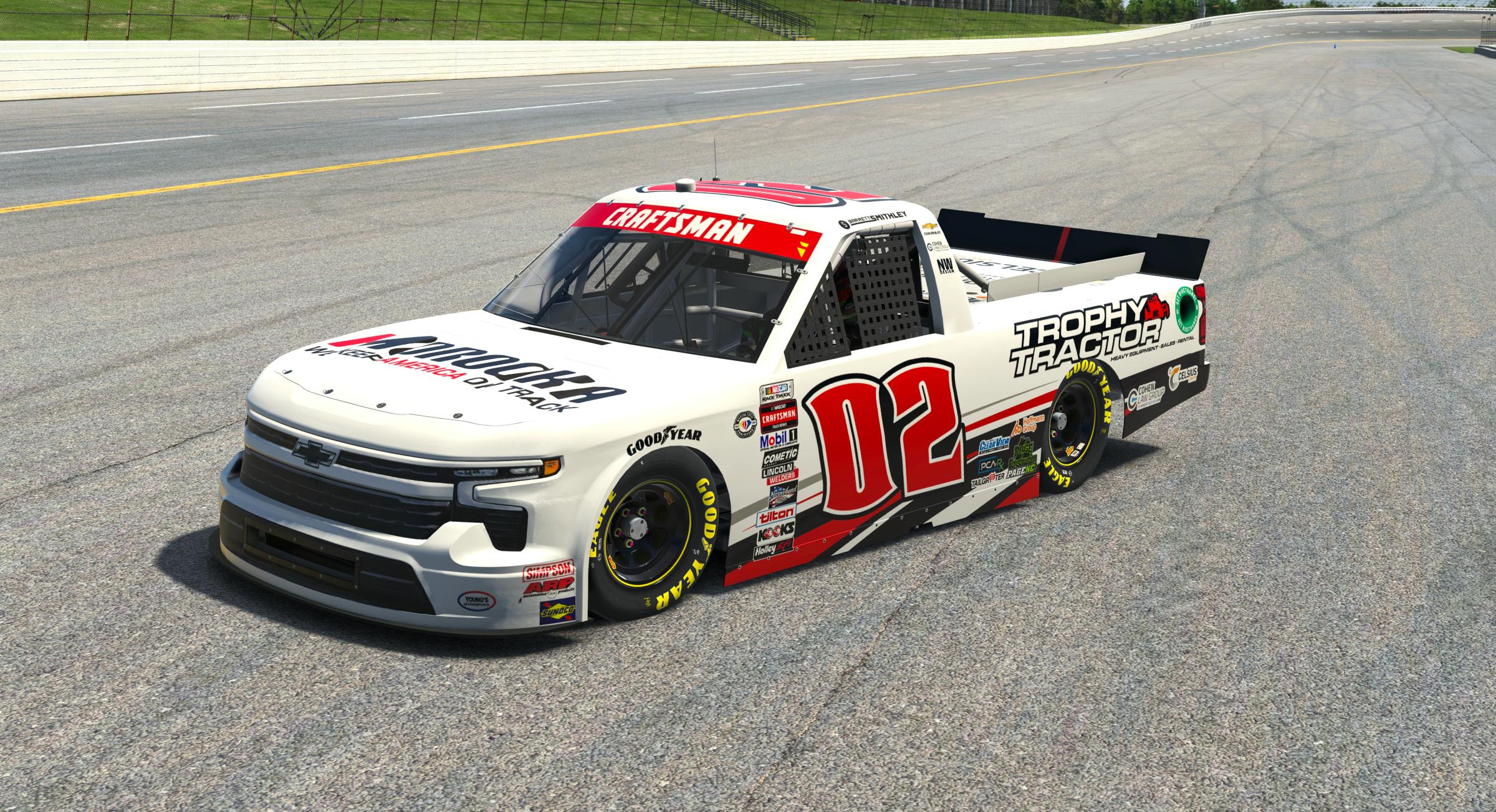 Official 2023 #02 Garrett Smithley Trophy Tractor No Numbers by ...