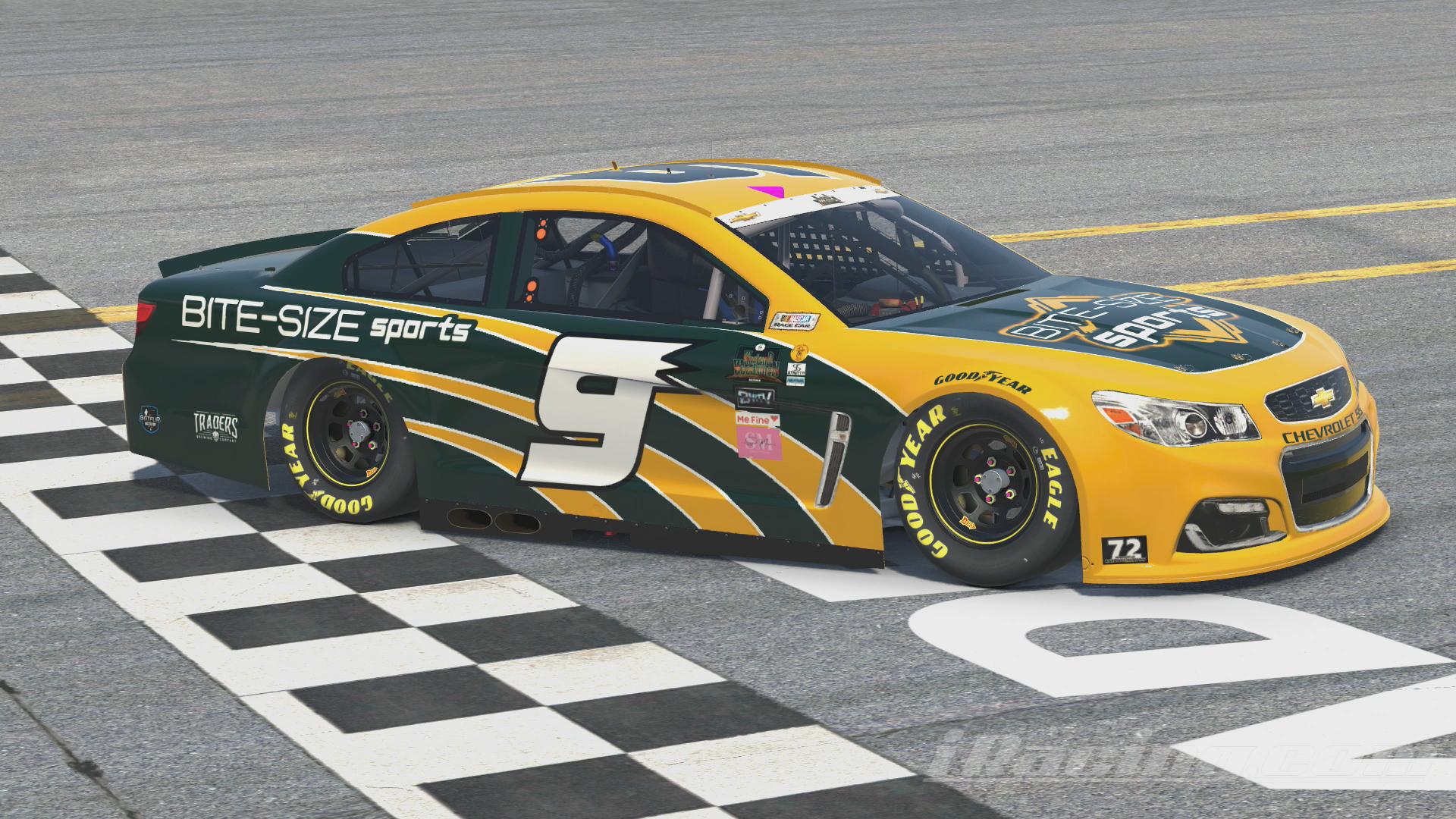 2023B Bite Size Chevy SS (GB Packers) by Vic Bloom - Trading Paints