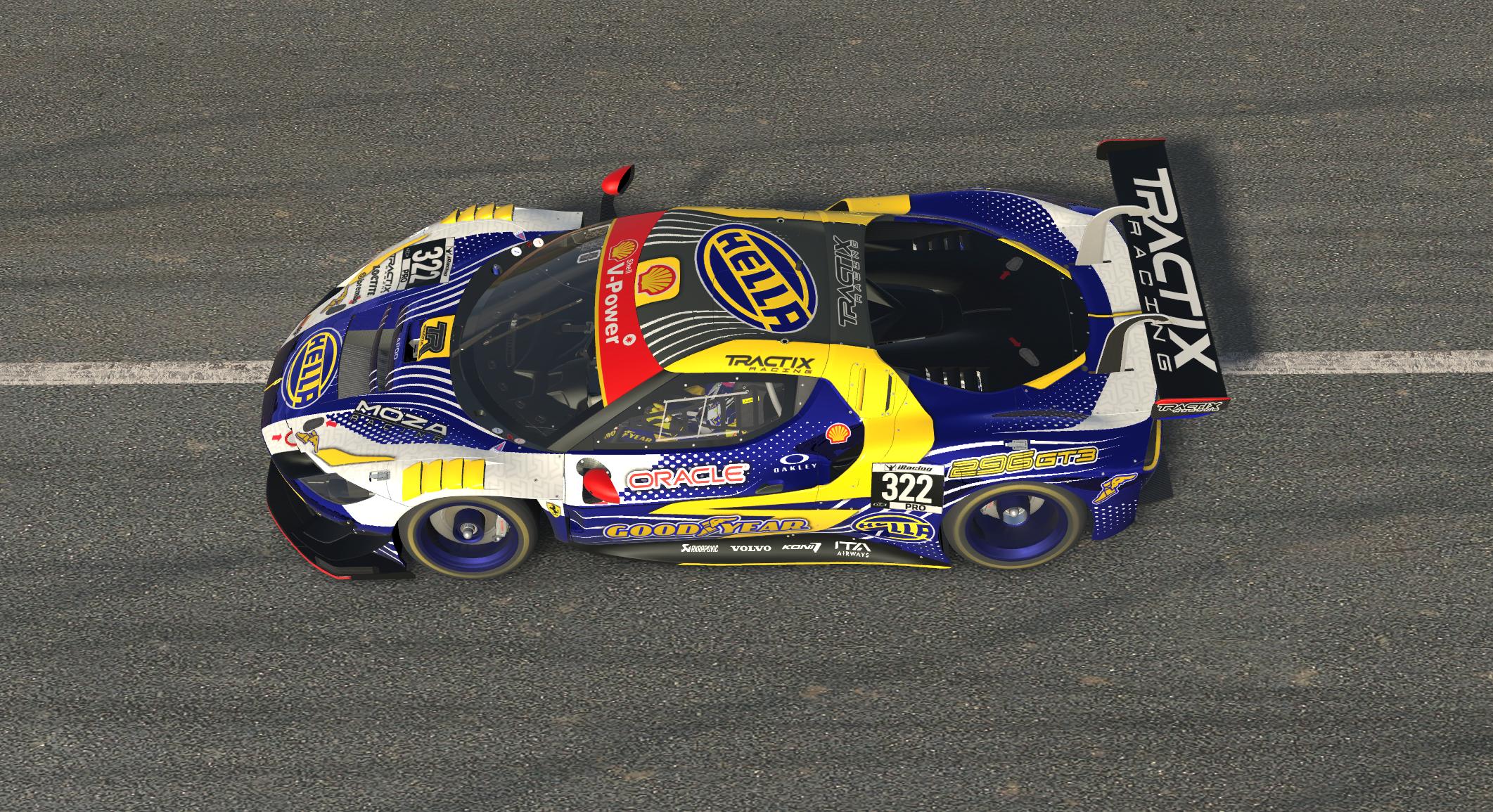 Hella Goodyear Tractix Racing Ferrari 296 GT3 V1.1 by Adam Burhop ...