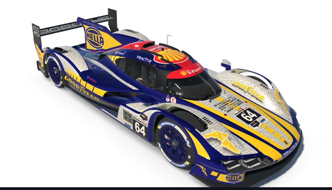 Porsche 963 GTP Hella Goodyear Tractix by Adam Burhop - Trading Paints