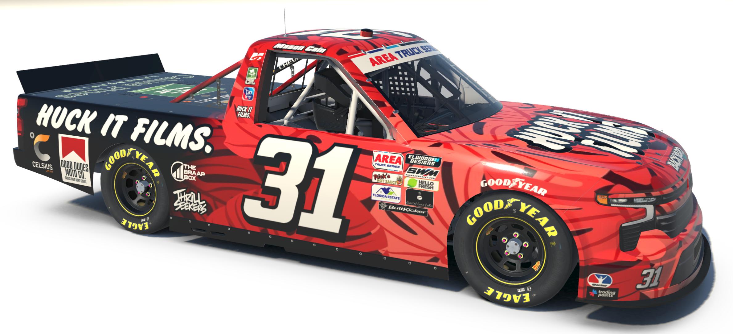 Mason Cain #31 Red Flowers *playoffs* by Dawson Miller2 - Trading Paints