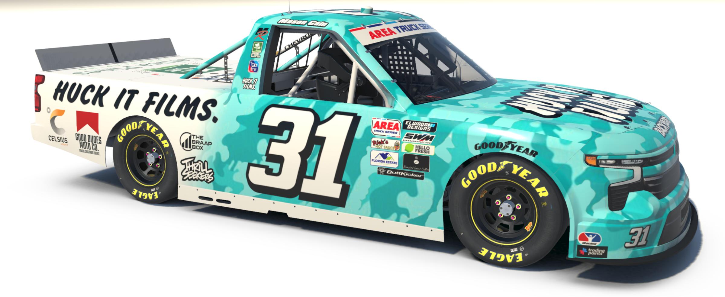 Mason Cain #31 Blue Camo *playoffs* by Dawson Miller2 - Trading Paints