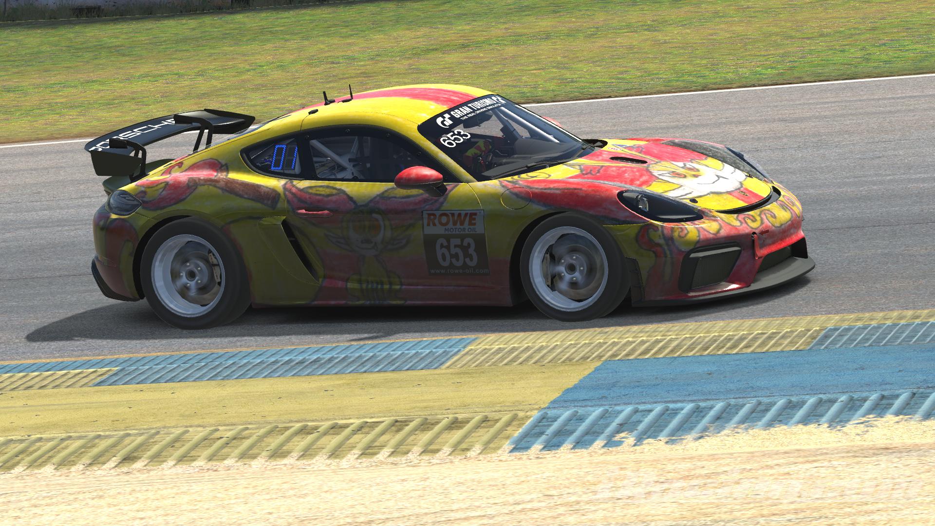 Porsche 718 GT4 hand drawn fennekin/braixen car by James S - Trading Paints