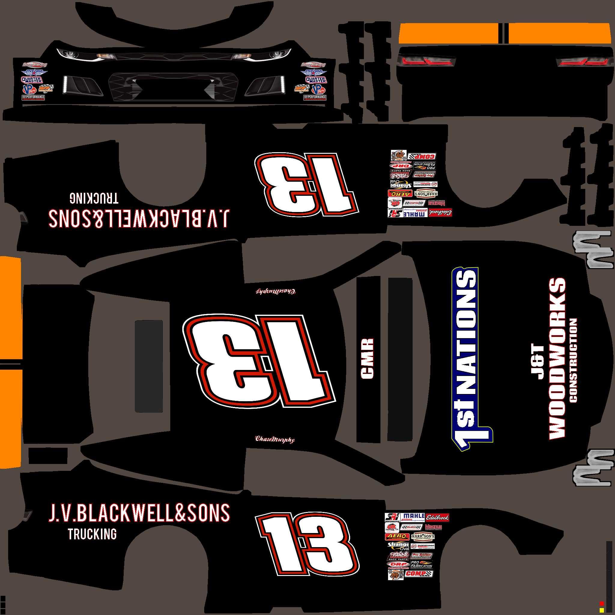 Chase Murphy #13 LMSC Custom Number by Bryson Myers - Trading Paints