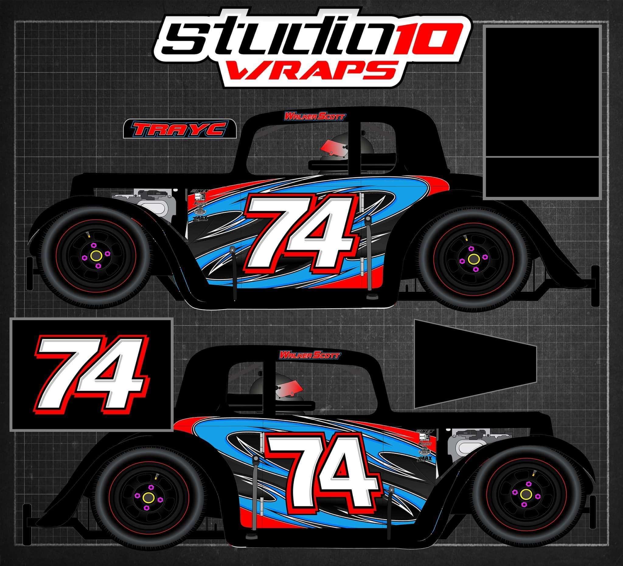 Trayc Walker Scotts legends car by Casey Wiggans - Trading Paints