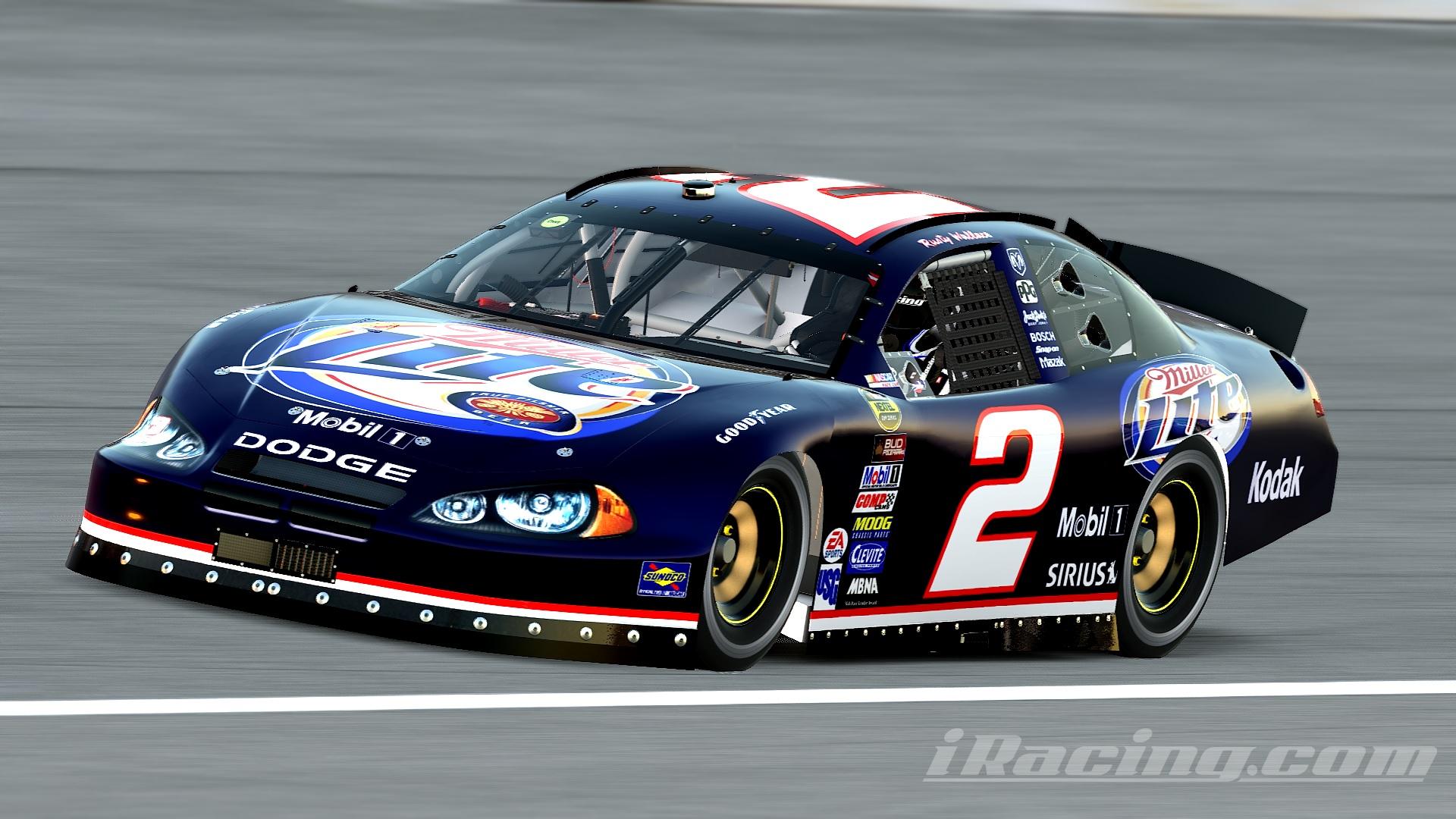 #2 Rusty Wallace 2004 Miller Lite Dodge Sim Stamped Number by Christian ...