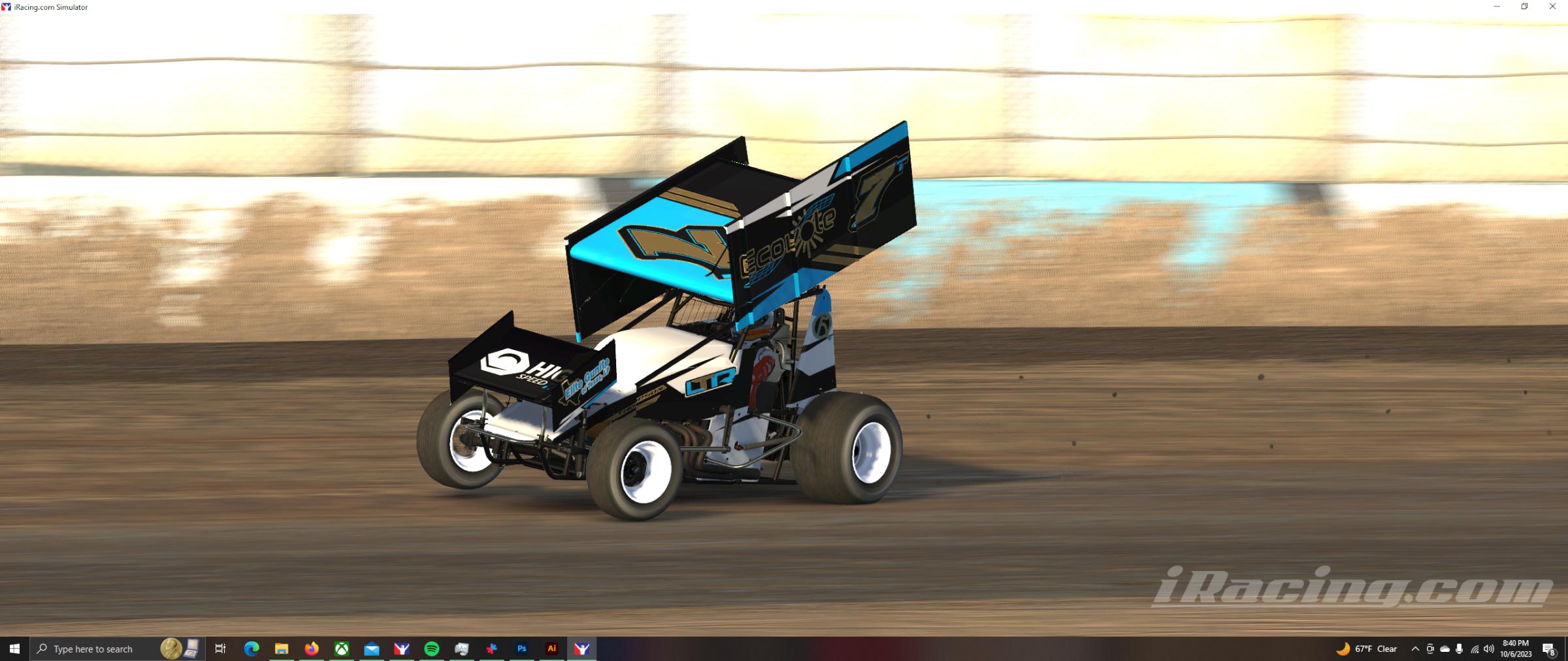 Landon Thompson Dirt Sprint Car Replica by Logan Hoskins - Trading Paints