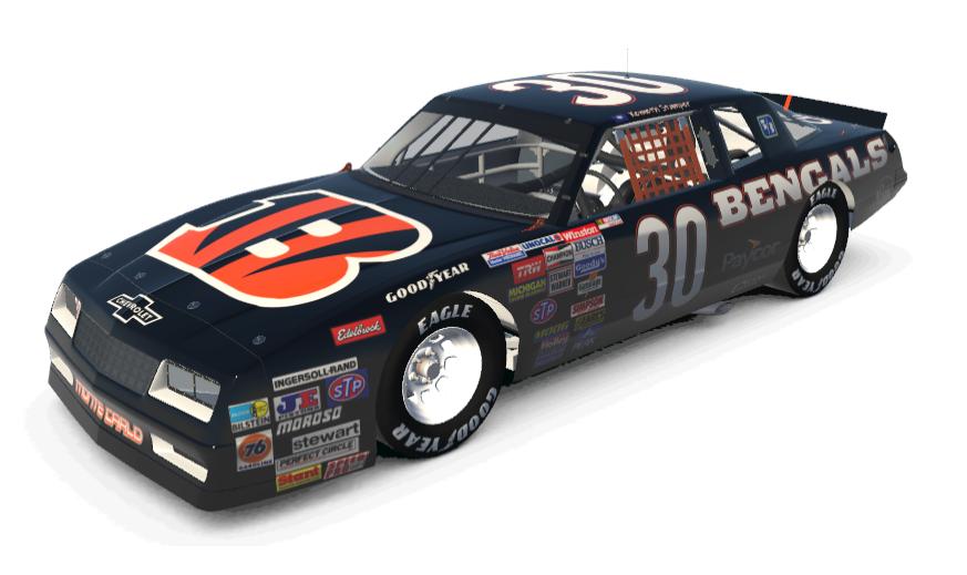 Stamper - 87 Monte Carlo Bengals 30 - White by Brian Bussard - Trading ...