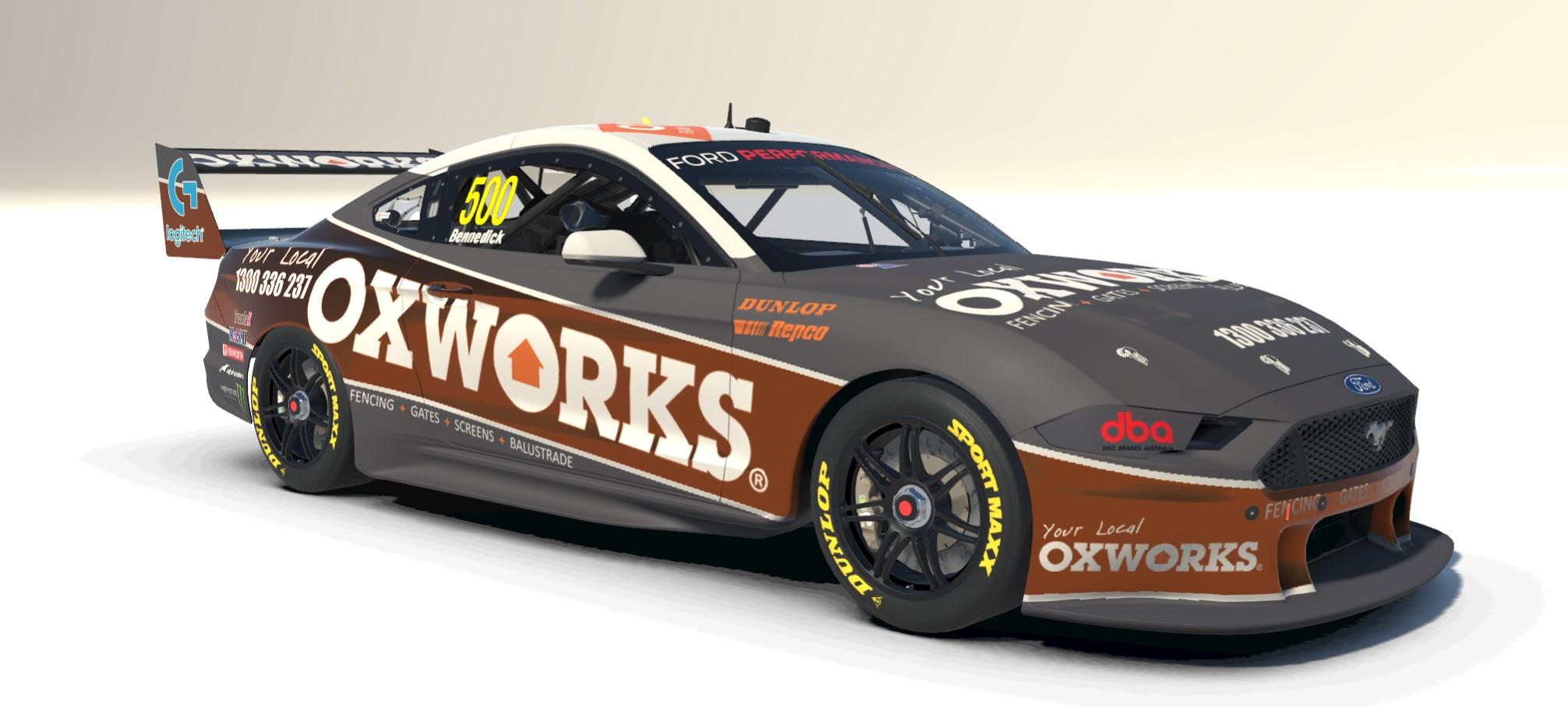 Supercars Ford Mustang GT Oxworks Livery by Drew Bennedick - Trading Paints