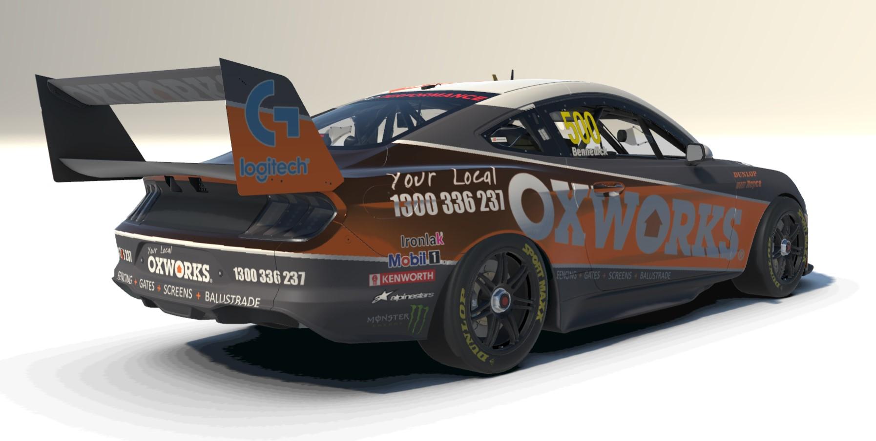 Supercars Ford Mustang GT Oxworks Livery by Drew Bennedick - Trading Paints
