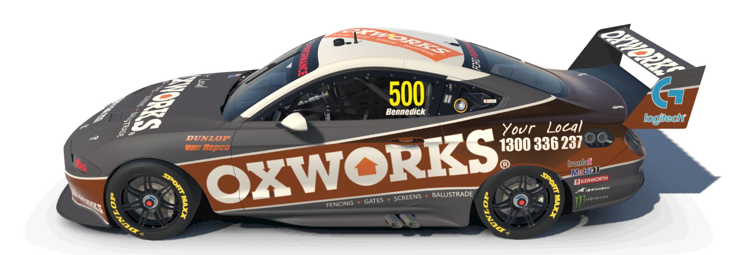 Supercars Ford Mustang GT Oxworks Livery by Drew Bennedick - Trading Paints