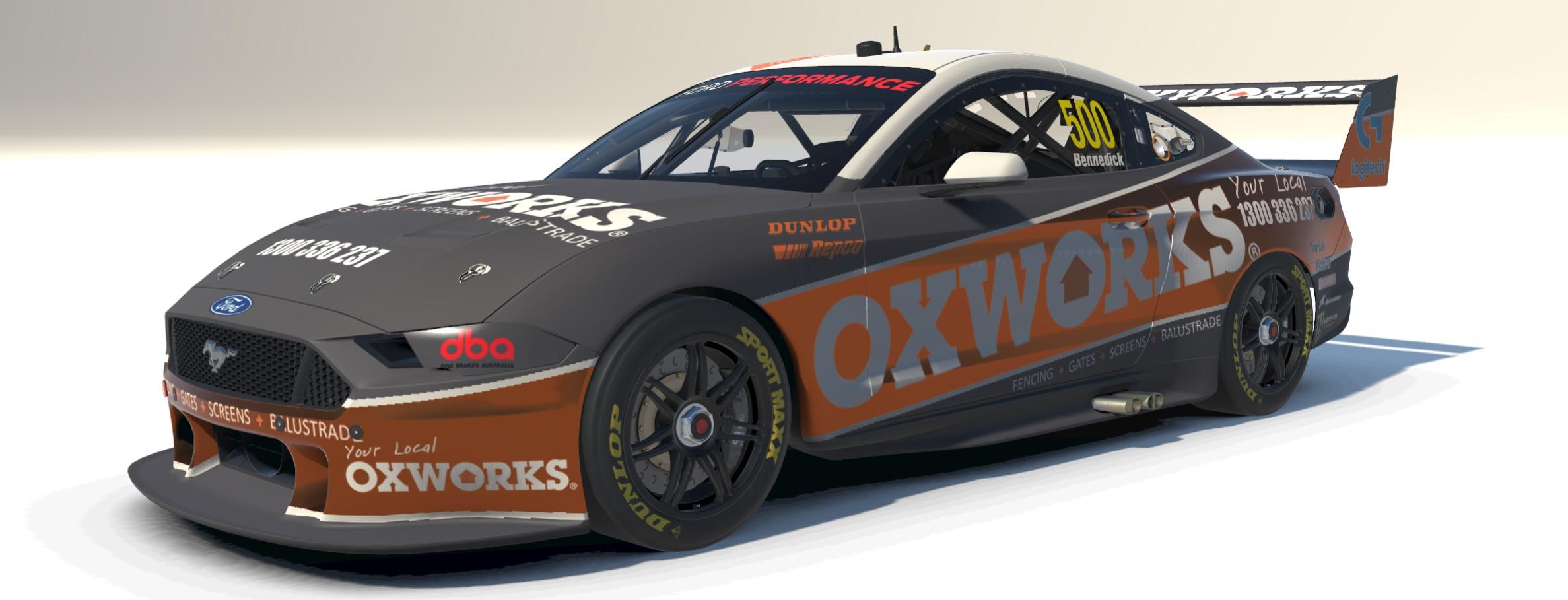 Supercars Ford Mustang GT Oxworks Livery by Drew Bennedick - Trading Paints