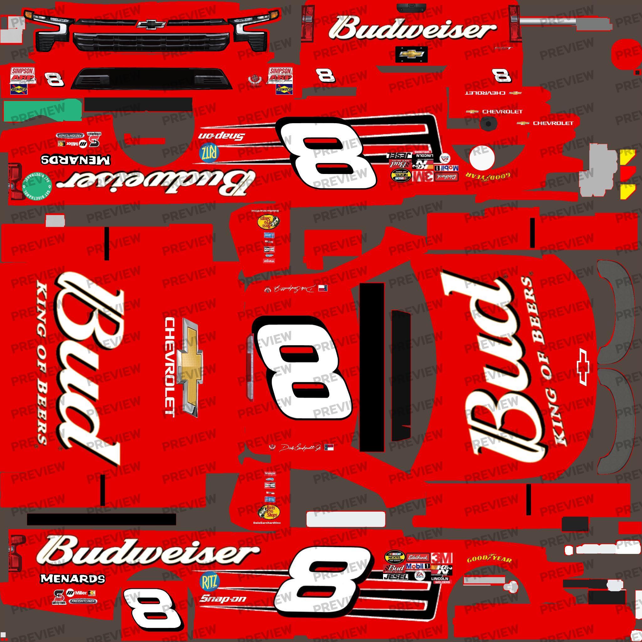 Dale Jr budweiser 06 by Sean G. - Trading Paints
