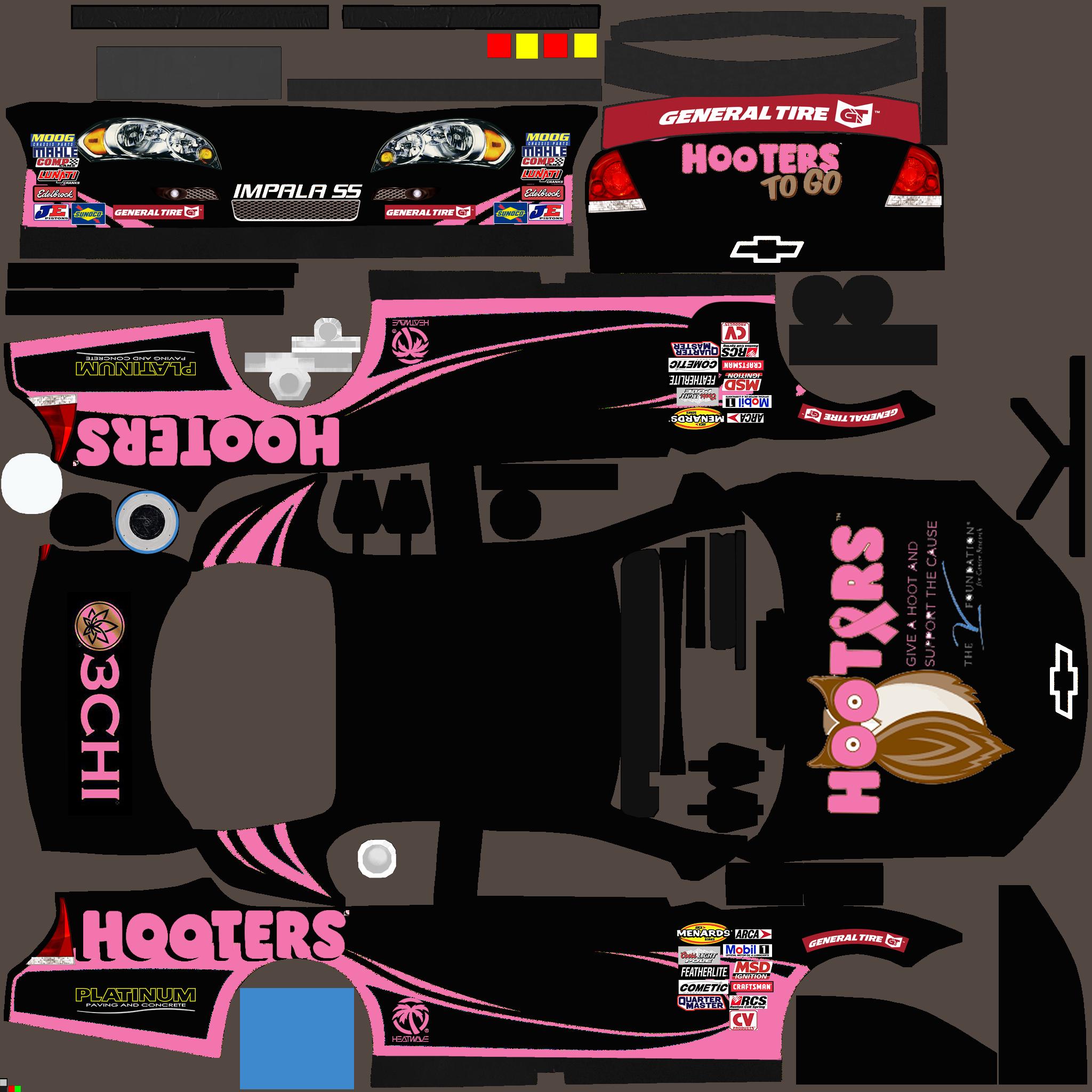 Chevrolet Impala SS hooters pink by James B Monroe - Trading Paints