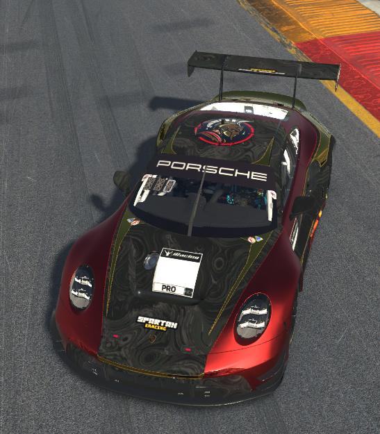 Spartan eRacing team Porsche 992 NEW Black by Matt Wolf - Trading Paints
