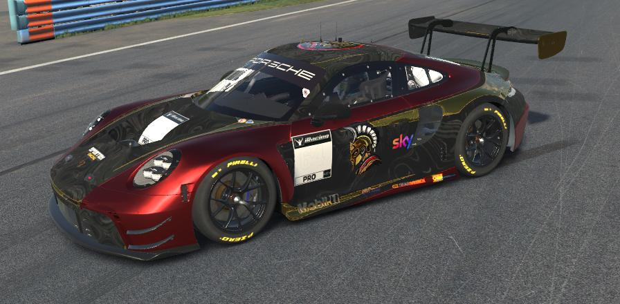 Spartan eRacing team Porsche 992 NEW Black by Matt Wolf - Trading Paints