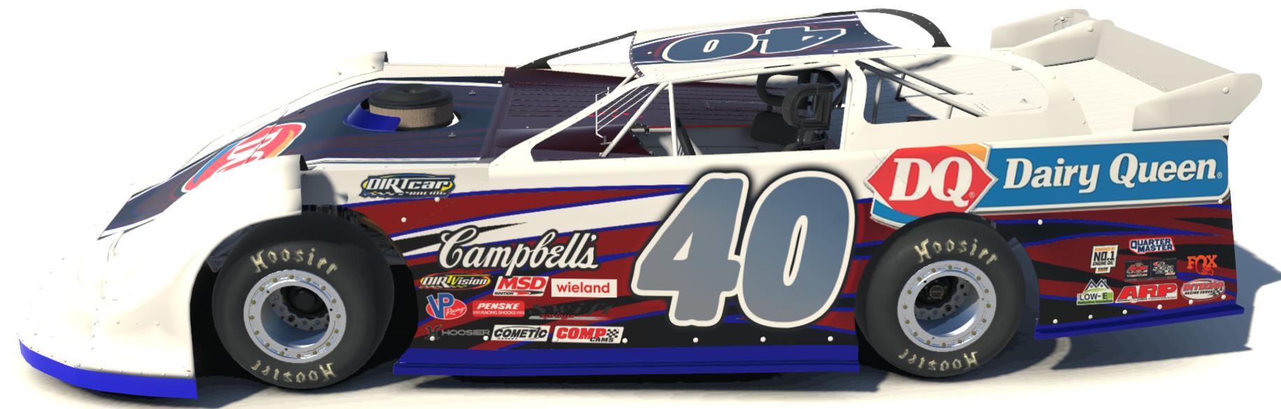 #40 Dairy Queen Late Model by Wesley Strait - Trading Paints