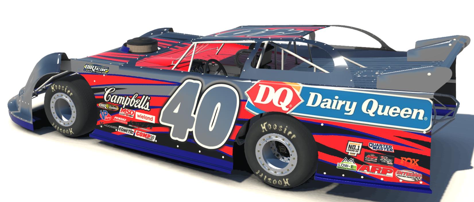 #40 Dairy Queen Dirt Late Model by Wesley Strait - Trading Paints