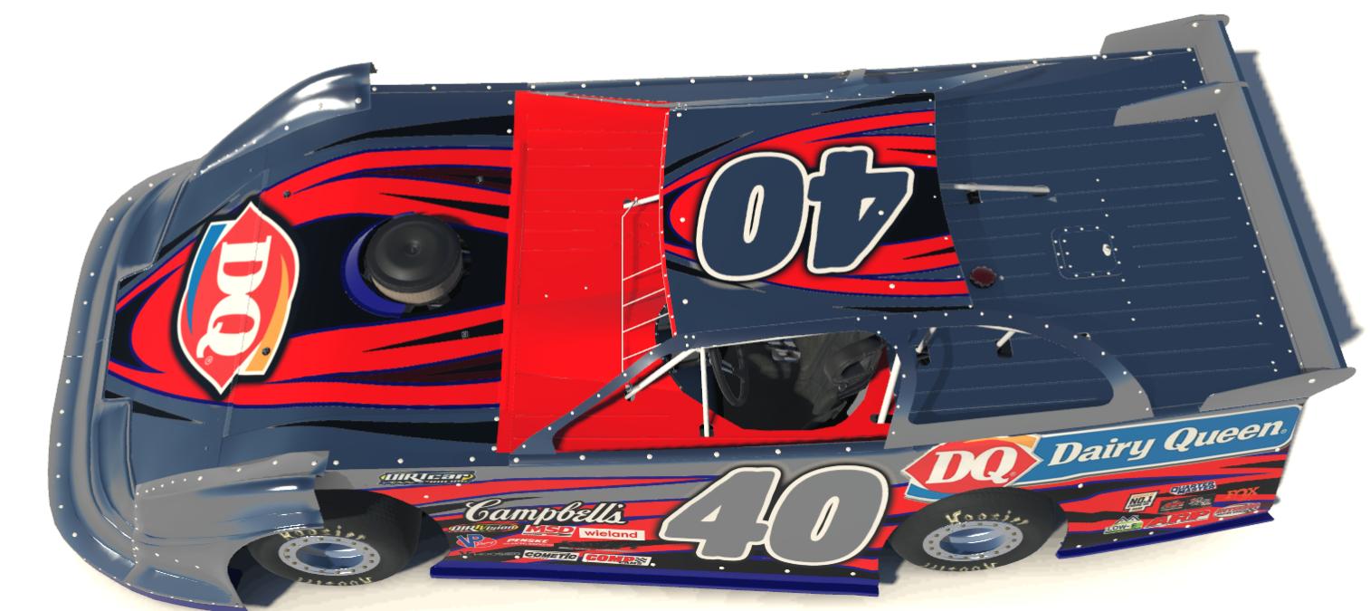#40 Dairy Queen Dirt Late Model by Wesley Strait - Trading Paints