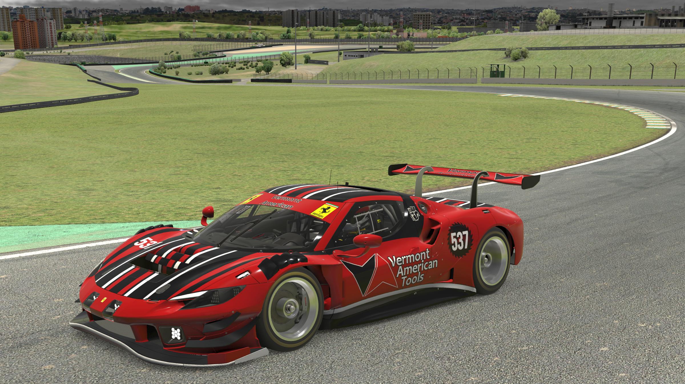 Vermont American Tool Ferrari 296 GT3 by Randy Lloyd - Trading Paints