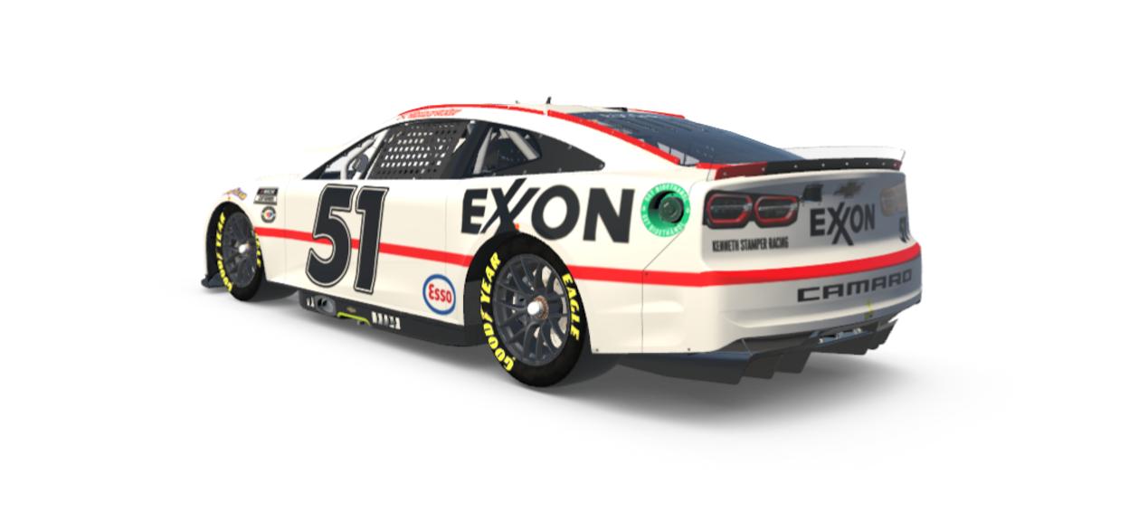 Parker - White Exxon Camaro 51 by Brian Bussard - Trading Paints