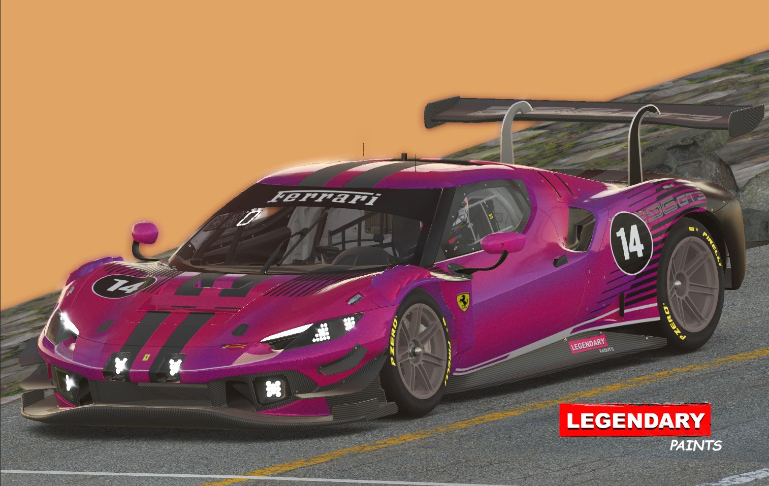 Pink Purple Ferrari CL SV 10 Superglanz Kristall Pink Pink Vinyl Wrap