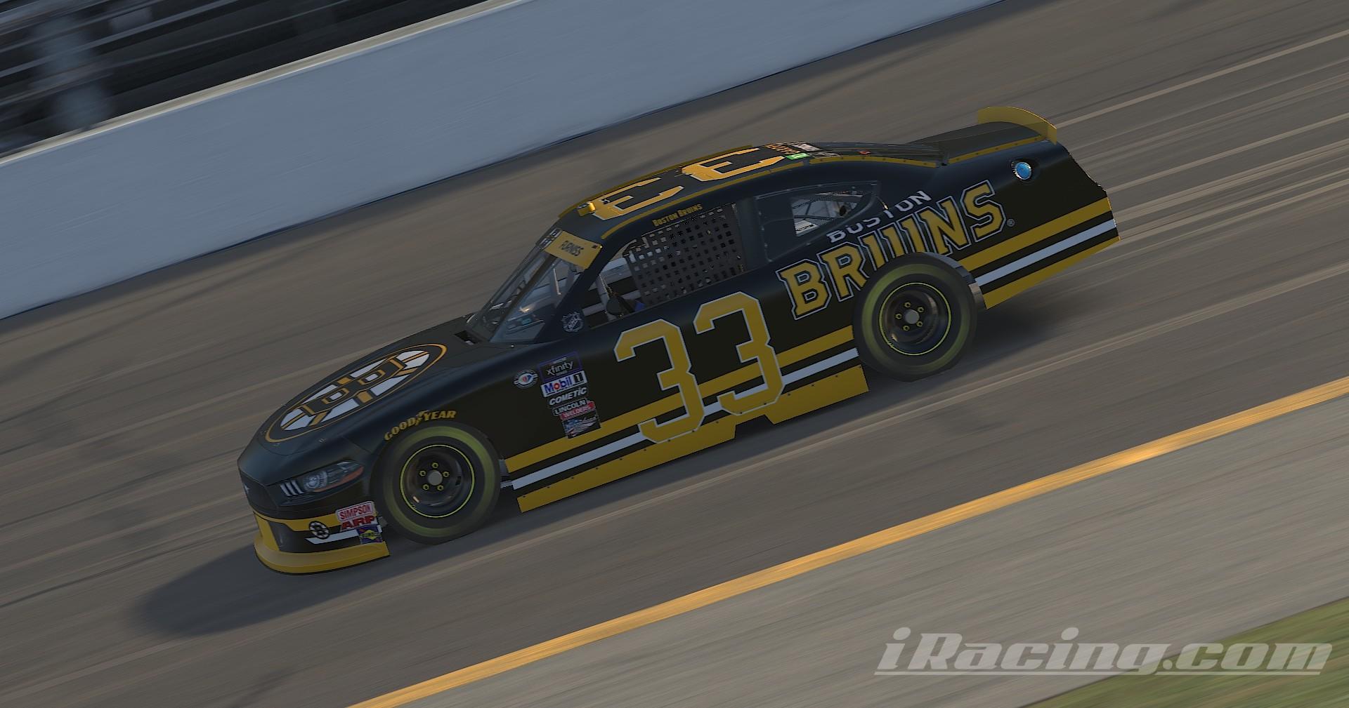 Boston Bruins XFINITY Ford Mustang by Laycen Furniss - Trading Paints