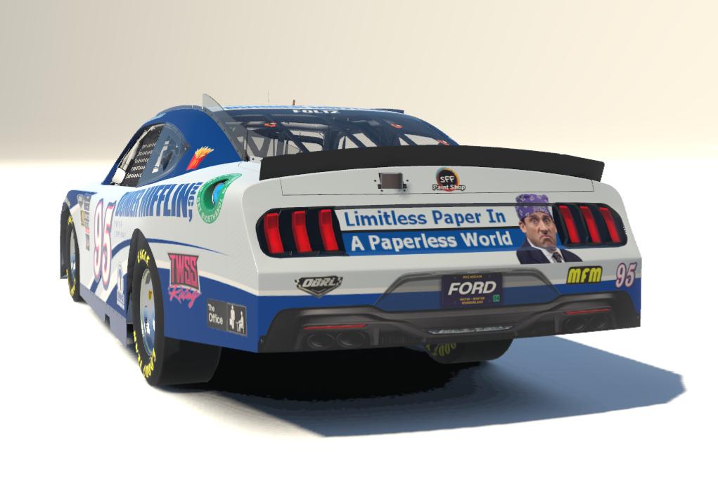 Dunder Mifflin, Xfinity Mustang - 2019 by Sean F. - Trading Paints