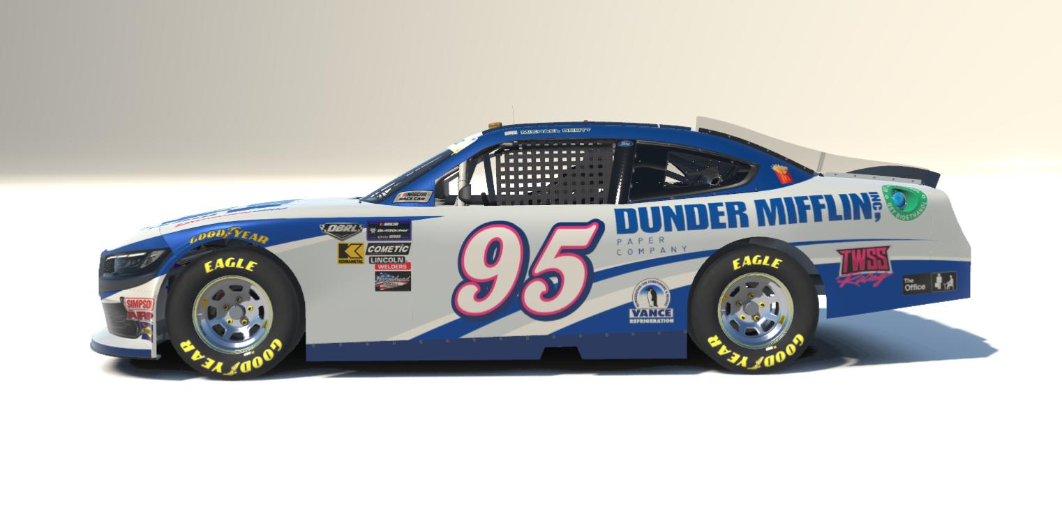 Dunder Mifflin, Xfinity Mustang - 2019 by Sean F. - Trading Paints