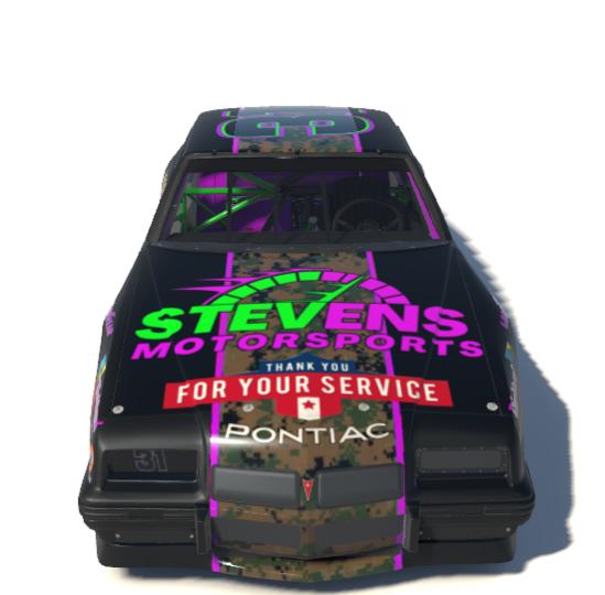 Stevens Motorsports Veterans Day paint by AJ Stevens - Trading Paints