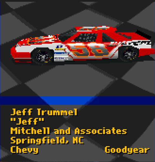 Papyrus NASCAR - Jeff Trummel by Leila Wilson - Trading Paints