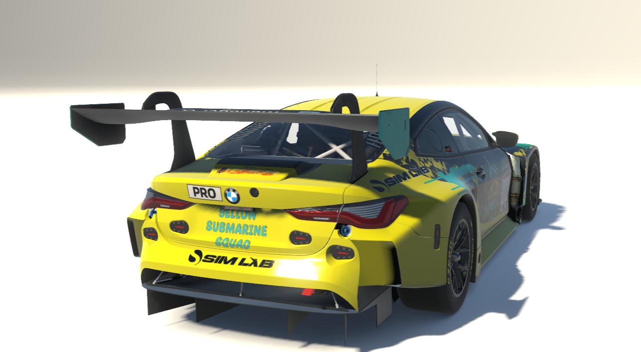 Yellow Submarine M4 GT3 by Justin Wellbelove - Trading Paints