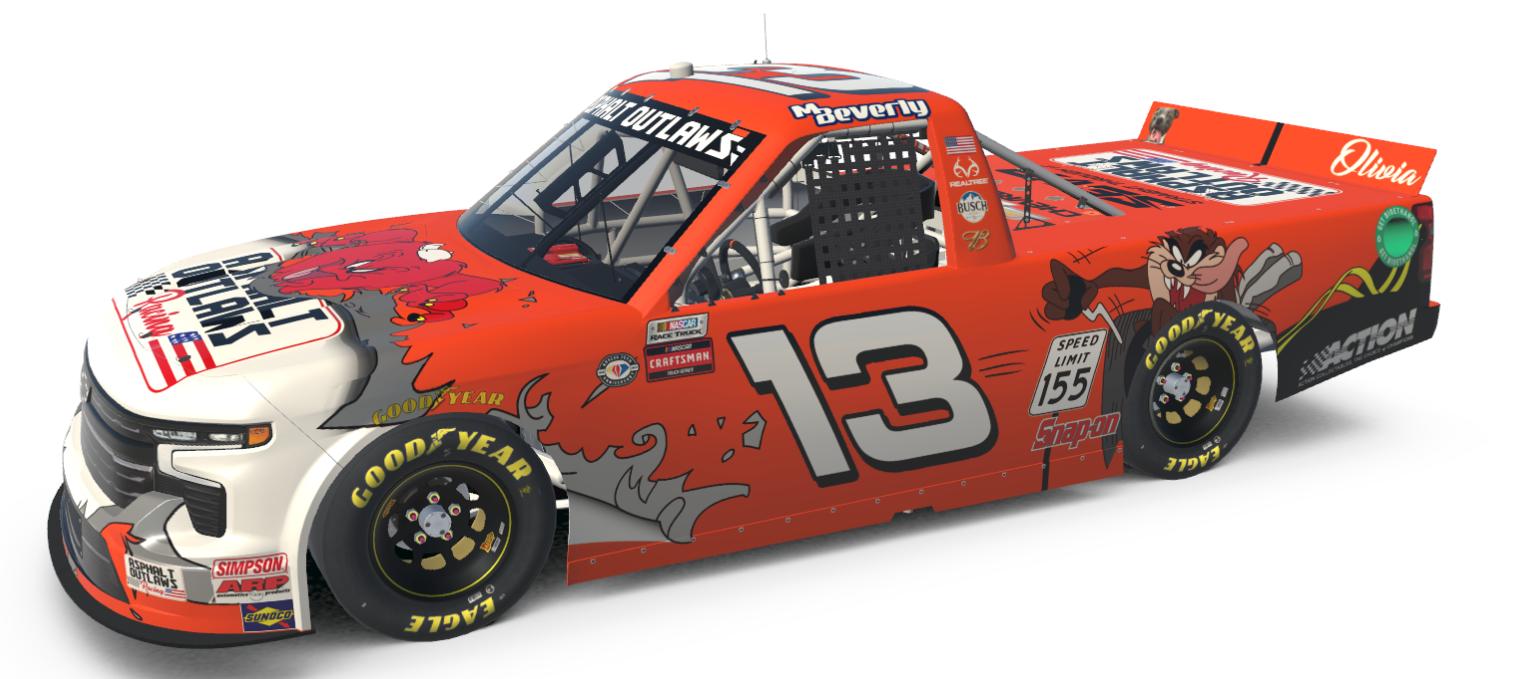 Dale Jr Looney throwback #13 by Mark B. - Trading Paints