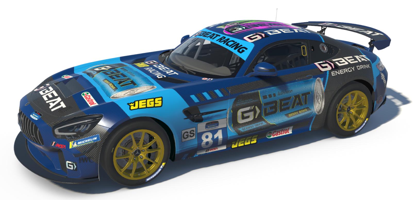 Gbeat Mercedes AMG Blue BlueGT4 by Gene N. - Trading Paints