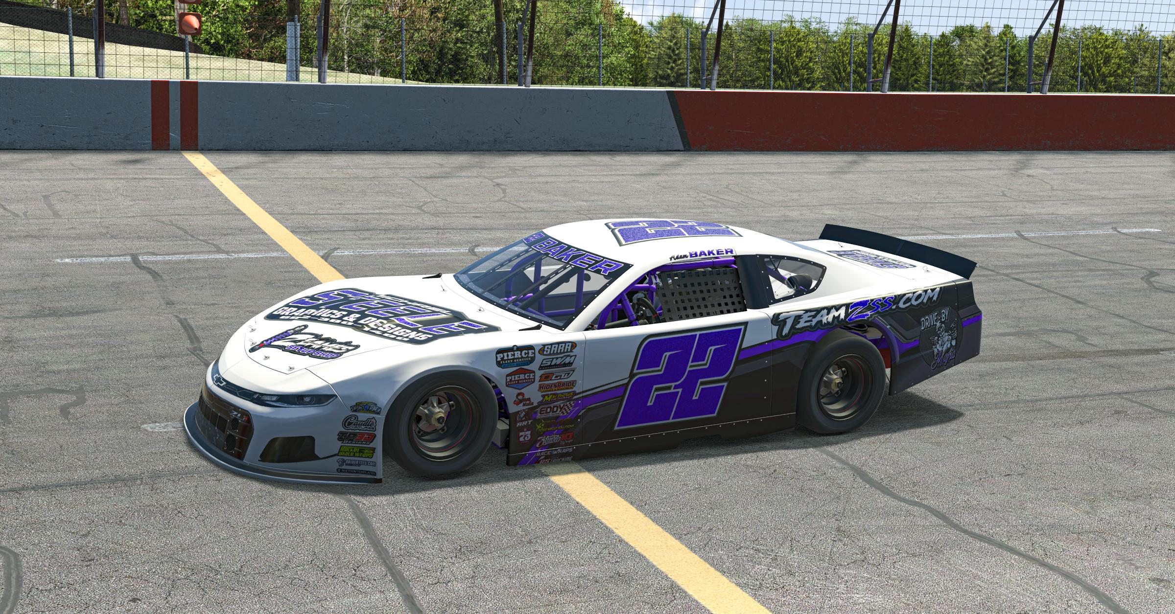Adam Baker-#22 by Michael J. Steele - Trading Paints