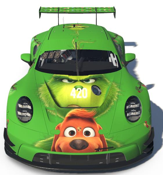 Grinch Porsche 992r GT3 by Todd Schwarz - Trading Paints