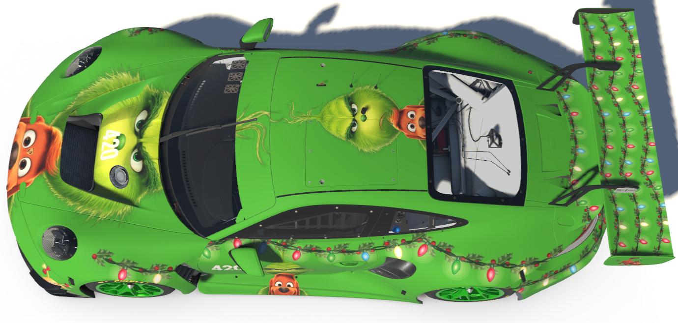 Grinch Porsche 992r GT3 by Todd Schwarz - Trading Paints