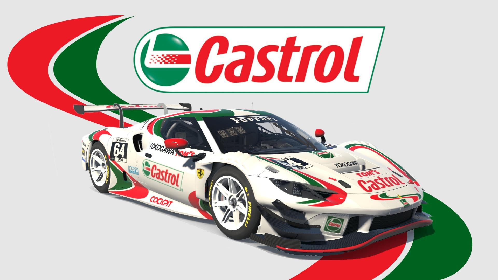 Ferrari 296 GT3 Castrol by Don Craig - Trading Paints