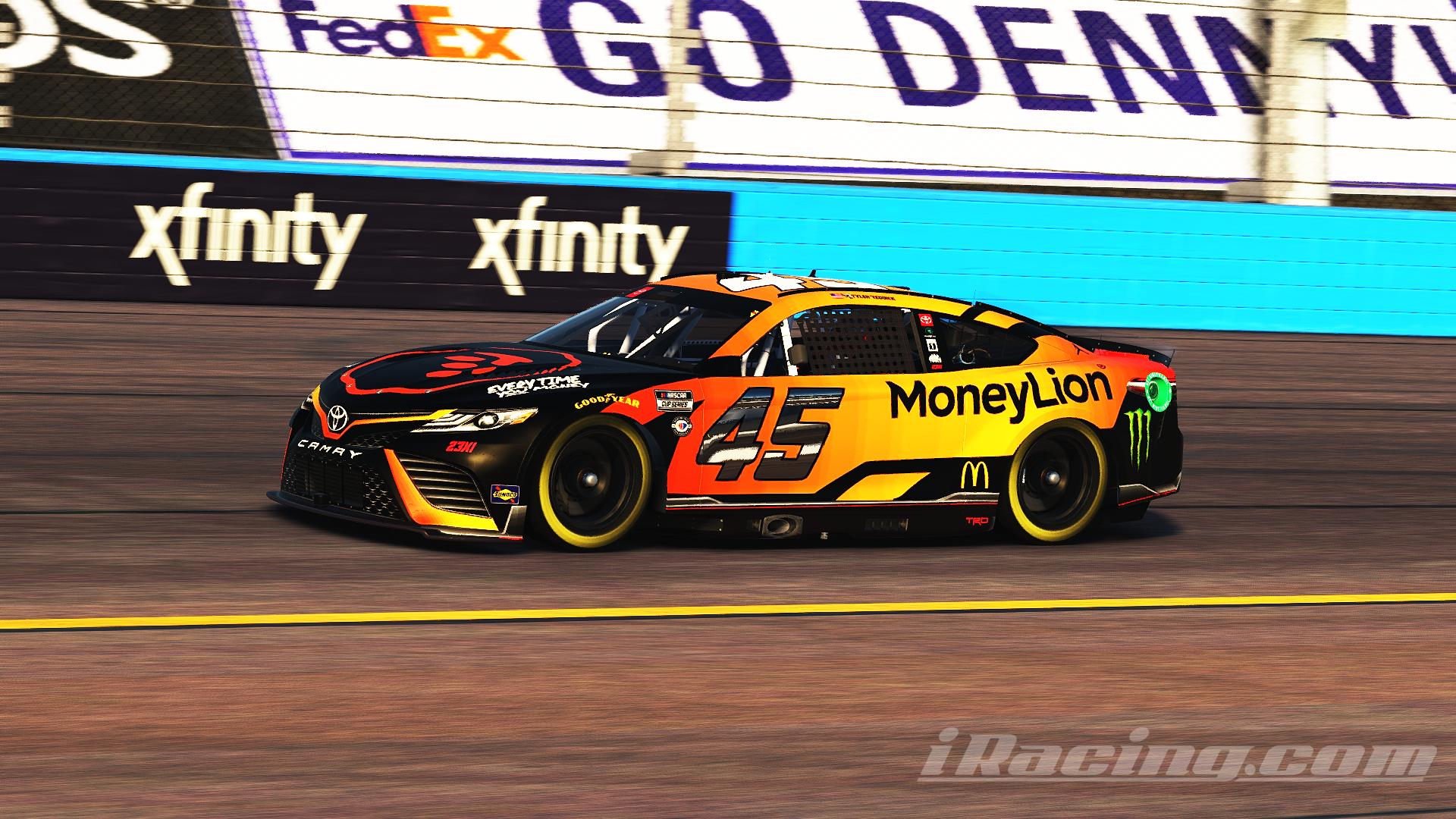 Tyler Reddick 23XI MoneyLion 2023 "Fall" Concept NO NUM by Maximus M ...