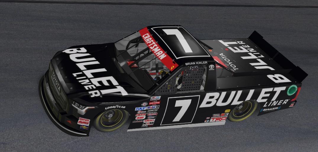 Brian Ickler #7 Bullet Liner Toyota 2014 by Lane Sanders - Trading Paints