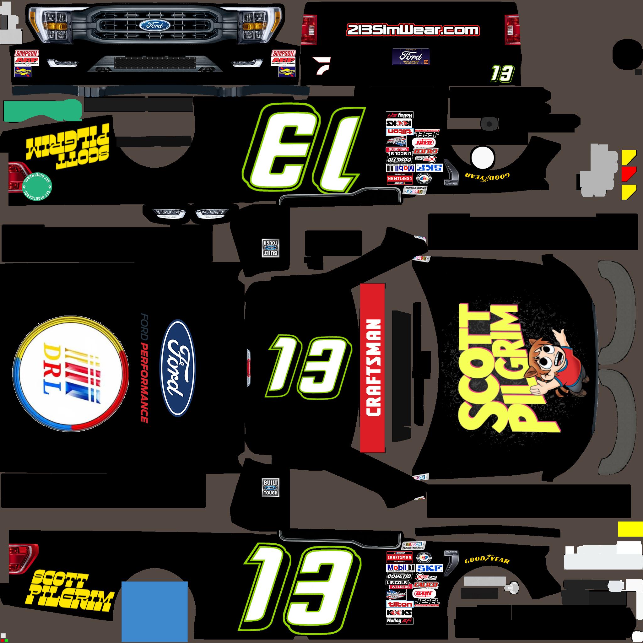 Scott Pilgrim #13 Ford F150 by Lukas Lewis - Trading Paints